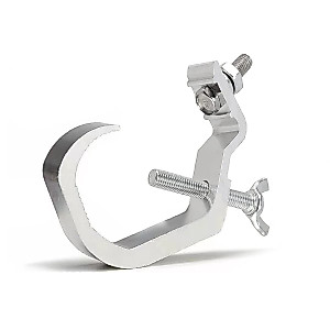 10Pack Heavy Duty Stage Lighting Clamps Hook,45 lb Load Capacity Aluminum Alloy Clamps,Fit 25-55mm OD Tube for DJ Lighting Projector Par Lights Spot Lights