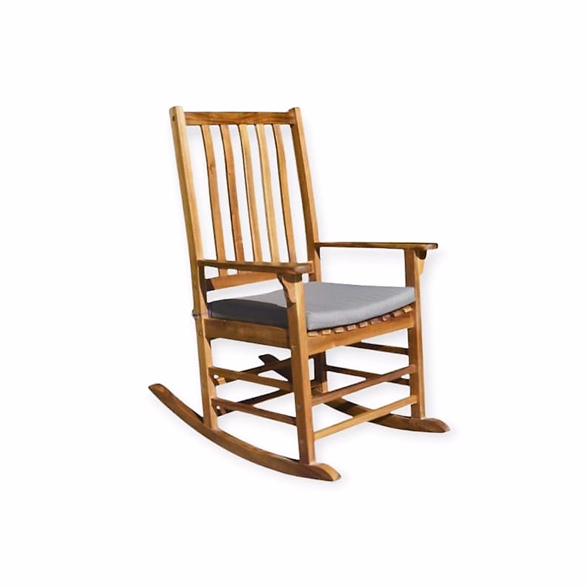 DELORM Acacia Wood Rocker Chair, Indoor/Outdoor Wooden Rocking Chairs, Porch, Deck, Patio, & Balcony Furniture by Patio Wise