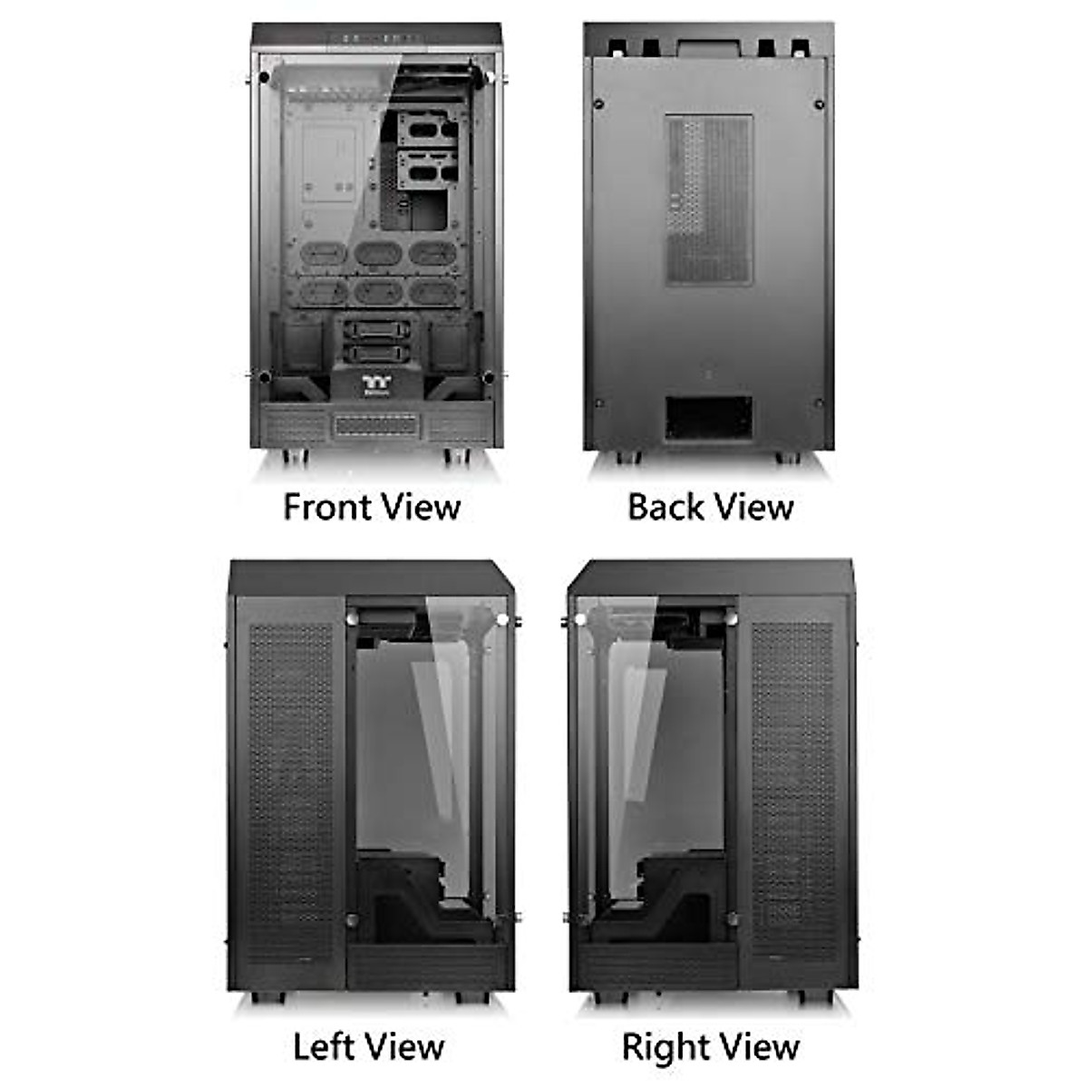 Thermaltake Tower 900 Black Edition Tempered Glass Fully Modular E-ATX Vertical Super Tower Computer Chassis CA-1H1-00F1WN-00