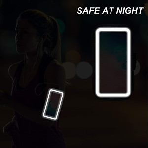 RUNBACH Armband for Samsung Galaxy S24/S23/S22/S21/S20/S10/S9/S8 up to 6.2", Water Resistant Running Exercise Gym Bag with Card Slot and Key Holder (Black)