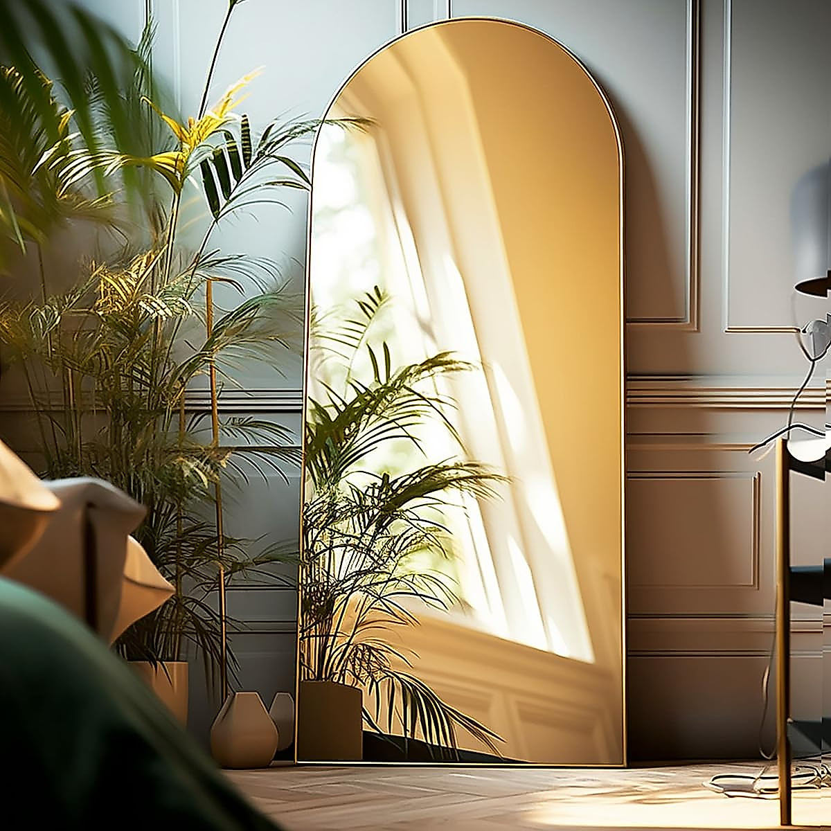 Otlsh 71x30 Full Length Arched Mirror - Large Standing Floor Mirror