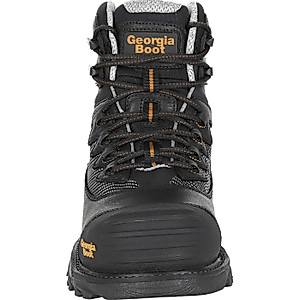 Georgia Boot Rumbler Men Blk 6" Work, Black, 10