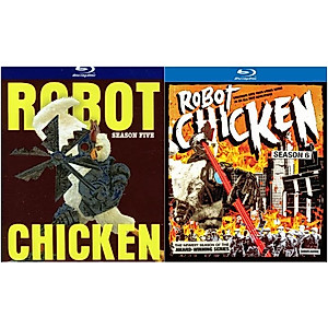 Robot Chicken: The Complete Series Fifth & Sixth Season 5 and 6 [Blu-ray, 4-Disc Set, 2-Pack] Region 1/A