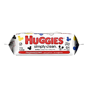 Huggies Baby Wipes Simply Clean Fragrance-Free (Pack of 2)
