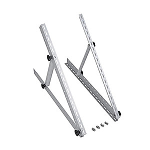 Renogy 100W 12V Solar Panels (2-Pack) and 28in Adjustable Solar Panel Mount Brackets