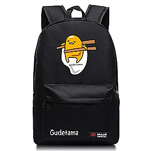 Samaoni Unisex Child School Backpack Cute Gudetama Knapsack-the Lazy Egg Travel Backpack for School