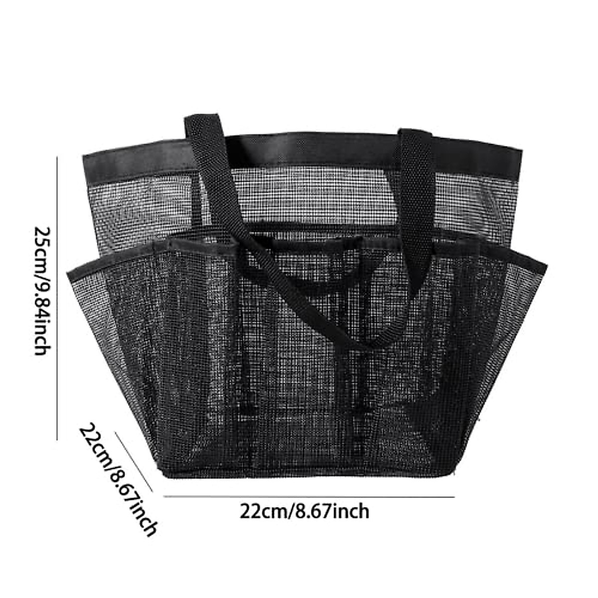 2 Pack mesh Shower Caddy Portable Shower Tote Bag for College Dorm, Gym,Travel,Bathroom Essentials with Reinforced Handles