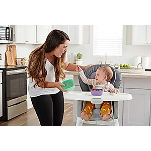 NUK Stacking Bowl and Lid, Assorted Colors, 3 Pack, 4+ Months