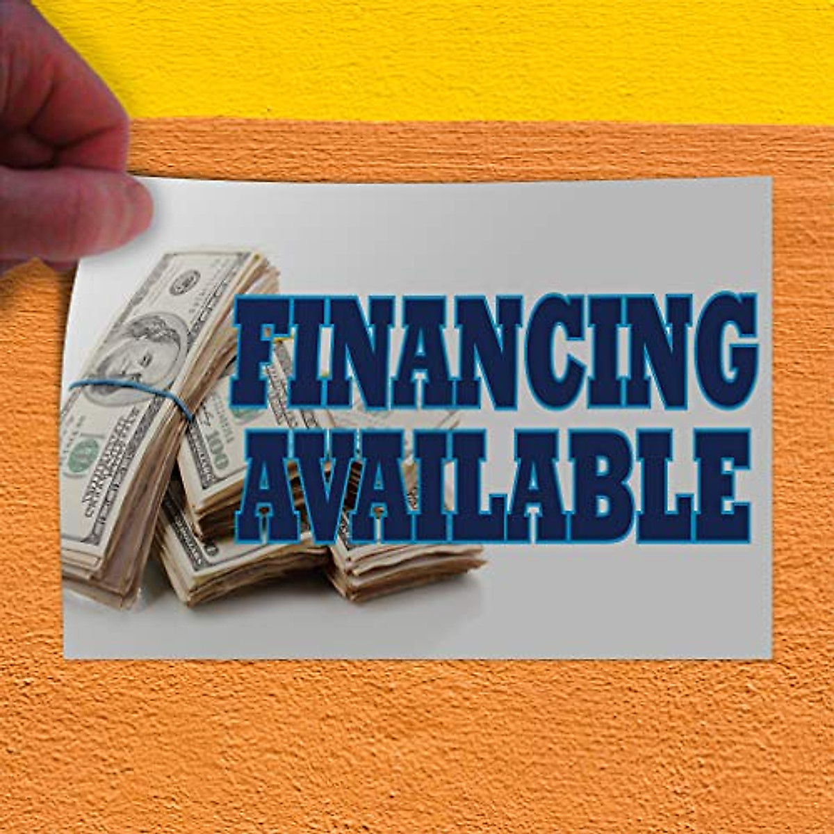 Decal Stickers Multiple Sizes Financing Available Business A Industrial Vinyl Safety Sign Label Business 10x7Inches