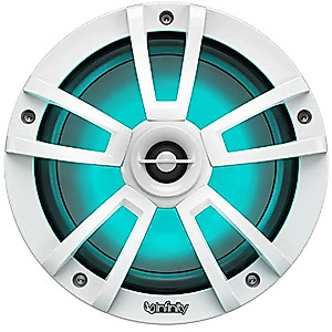 Infinity Mobile Marine Performance Series 8" 2 way speaker with RGB lighting - White