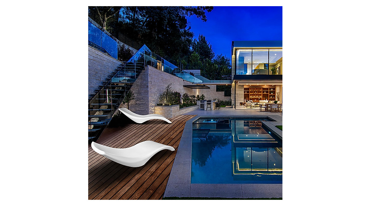 Premium Pool Lounge Chairs for All Pool Types | White Sun Shelf Loungers
