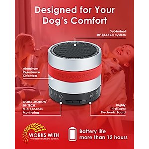 RelaxoPet Pro Dog Relaxation System - Calming for Dogs Relaxation Device with Noise Motion, LED Indicator, Pro Timer - Portable Sound Machine for Dogs for Thunderstorms, Fireworks, & Travelling