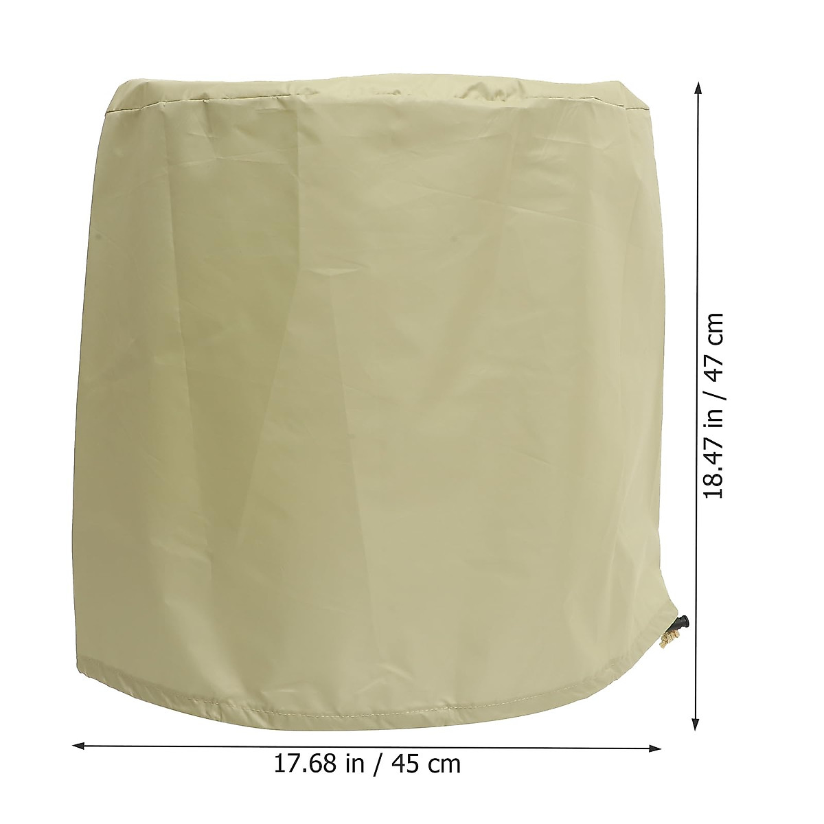 Yardwe Round Patio Table Cover Furniture Cover Outdoor Coffee Table Covers Tea Table Covers, 17.6 x 18.4 Inches