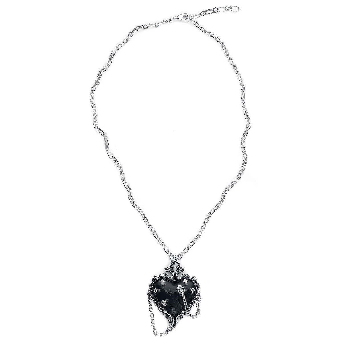 Alchemy of England Witches Heart Pendant, Silver