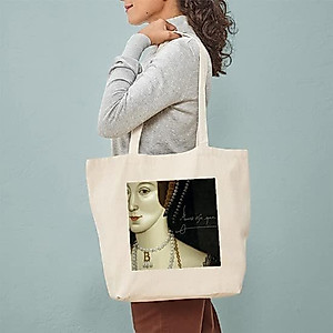 CafePress Anne Boleyn Tote Bag Natural Canvas Tote Bag, Reusable Shopping Bag