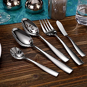 KEAWELL Premium 4-Piece 7" Louis Butter Knives, 18/10 Stainless Steel, Dishwasher Safe