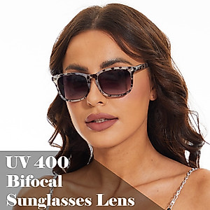 FSRTEP Bifocal Sunglasses For Women Classic Retro Reading Sunglasses 3 Pack UV400 Sun Readers Glasses With Metal Spring +2.5