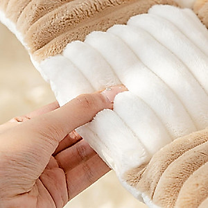 Waterproof Dog Blanket, Cream-Coloured Large Plaid Square Pet Mat Bed Couch Cover - Funny Fuzzy Couch Cover for Large Dogs - Pet Blanket and Bed Cover