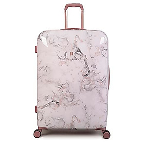 it luggage Sheen 31" Hardside Checked 8 Wheel Expandable Spinner, Marmo Rose Print, 32"