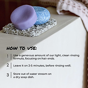 Suds & Co. Solid Conditioner Bar, Zero Waste Conditioner, Natural Conditioner For Hair, Sustainable, Eco-Friendly Hair Care – Oasis, 1.7 Ounce