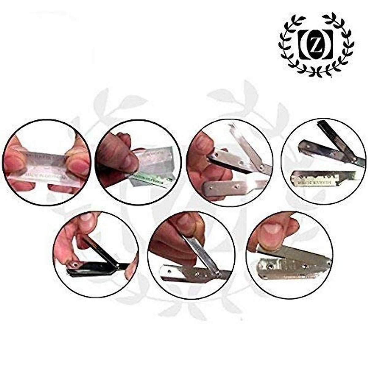 Straight Edge Barber Razor for Close Shaving - Professional Straight Blade Razor for Men with Free Double Edge Blades- Mens Straight Razor Kit