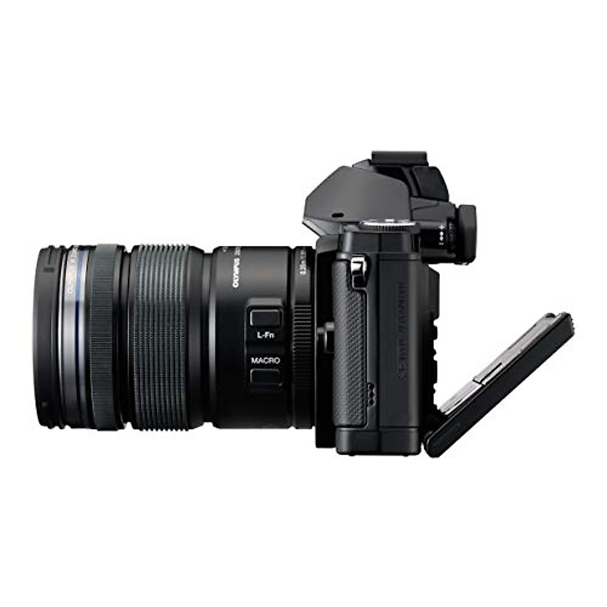 Olympus OM-D E-M5 16MP Live MOS Interchangeable Lens Camera with 3.0-Inch Tilting OLED Touchscreen and 12-50mm Lens (Black) - International Version (No Warranty)