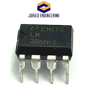 National Semiconductor LM386N-1 LM386 Wide Input Voltage Low Power Audio Amplifier with Internal Gain DIP-8 (Pack of 20)