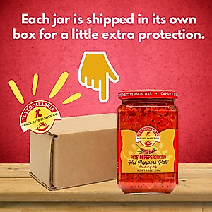 Pate Crushed Calabrian Chili Pepper Pate', Smoother textured version of our Crushed Pepper Paste, 10 oz, TuttoCalabria