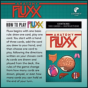 Looney Labs Anatomy Fluxx Card Game - Varied Gameplay and Doctor-Approved Learning