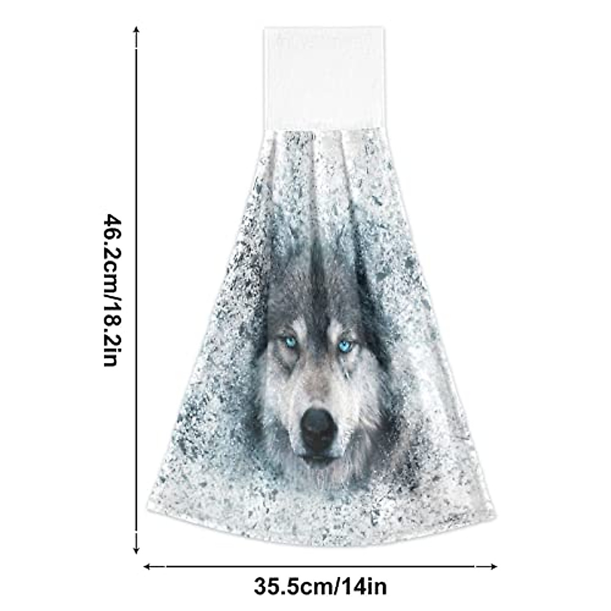 Kigai Hand Towels The Mighty Wolf Hand Towels for Bathroom Kitchen Hanging Hand Towels Ultra Soft and Highly Absorbent Quick-Dry Hand Towels 18.2x14in