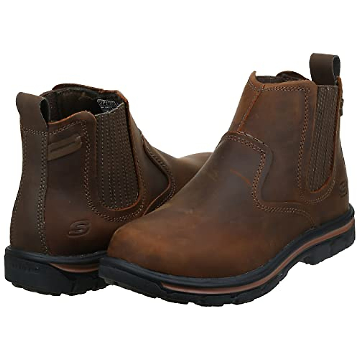 Skechers Men's Relaxed Fit Segment-Dorton, Dark Brown, 8.5 D - Medium