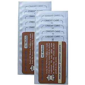 Set of 2 Clear Premium Quality Checkbook Wallet Insert from AG Wallets