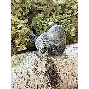 Outdoor Yard Decor, Fairy Garden Accessories, Housewarming Gift for Bird Lovers, Resin Stone Tabletop Figurines Set of 2