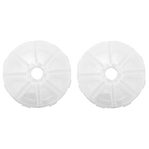 ZRM&E 2pcs Clear Plastic 8 Grid Multipurpose Round Shaped Container Box Plastic Box Jewelry Beads Container Small Objects Organizer