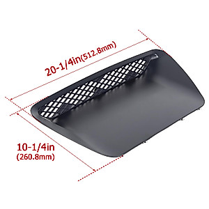 HECASA Hood Scoop Molding Bezel Insert Compatible with 2004 2005 Ram 1500 SRT 10 Replacement for YL23TZZAB, 5029770AA ABS Plastic