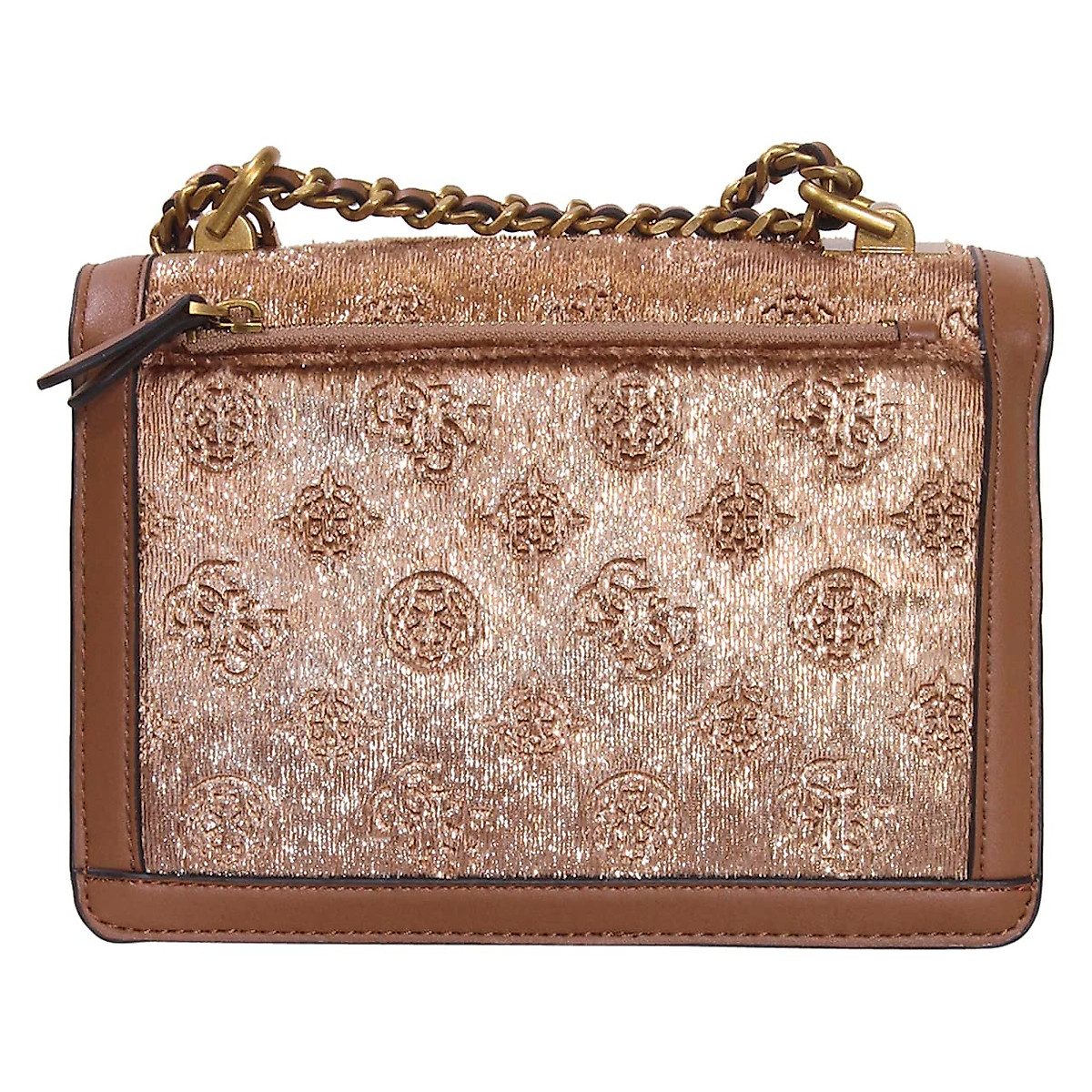 GUESS Abey Convertible Crossbody Flap, Bronze