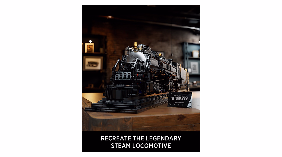 Nifeliz Big Boy Locomotive Building Kit - Authentic Steam Train Model