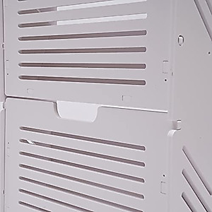 Shoe Cabinet 2Tier Shoe Storage Cabinet Tipping Bucket Design Narrow Shoe Cabinet 4 Pairs Shoes Capactiy Floor Shoes Cabinet with Doors White Shoe Rack Storage Organizer