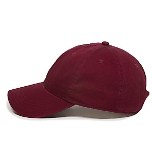 DSGN By DNA Ghost Baseball Cap Embroidered Cotton Adjustable Dad Hat Burgundy