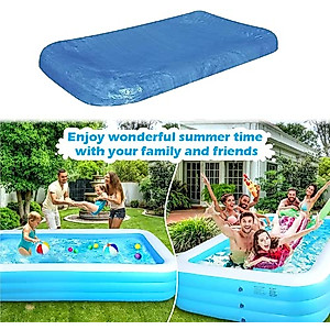Rectangular Pool Cover, Above Ground Pool Covers, Inflatable Pool Cover for Swim Centers Size 120 in x 72 in (305 cm x183 cm)