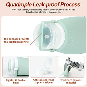 CCTIVED Travel Bottles for Toiletries, 23 Pack TSA Approved Silicone Travel Size Containers with Lable and Clear Bag, Leak Proof Refillable Travel Toiletry Bottle for Shampoo,Lotion,Conditioner