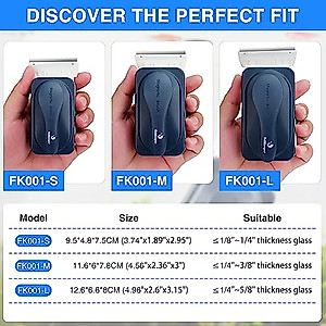 fishkeeper Aquarium Strong Magnetic Glass Cleaner Brush, Fish Tank Algae Magnet Cleaning Tool with 2 Detachable Scrapers, Mag Float Scrubber for 0.25 Inch Glass and Acrylic Tanks