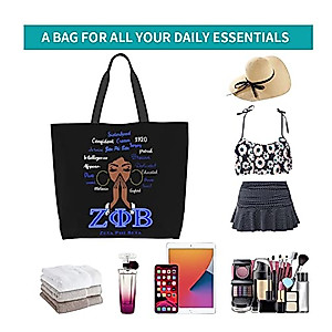 Okarice 1920 Sorority Gifts Paraphernalia For Women Tote Bags Foldable Reusable Canvas Storage Bag Shopping Handbag Shoulder Bag
