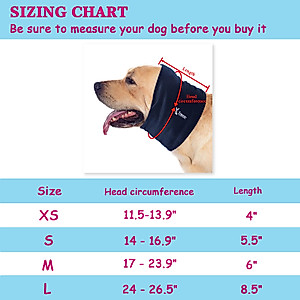 Dog Hoodie, Soft Snoods for Dogs, Breathable Dog Head Wrap Ear Cover for Anxiety Relief and Calming, Ear Wraps for Dogs Reduce Anxiety (Pink, M)