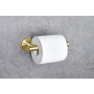 USHOWER Brushed Gold Bathroom Hardware Set, Includes 16-Inch Hand Towel Bar, Durable SUS304 Stainless Steel, 4-Piece