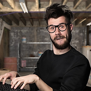 Skeleteen Retro Nerd Costume Glasses - Oversized Black Hipster Eyeglasses With Clear Lenses - 1 Pair