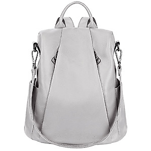 YALUXE Backpack Purse for Women Anti-Theft Leopard Genuine Leather School Travel Daypack