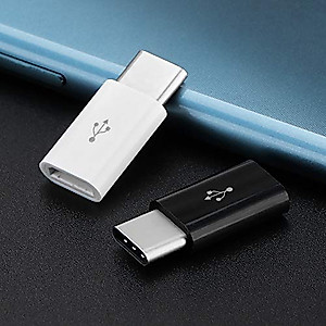 YAWALL USB C to Micro USB Adapter, USB Type C (Male) to Micro USB (Female), Micro USB to USB-C Data Transfer, Compatible with Galaxy S8, S8+, S9, MacBook, iPad Pro 2018, LG V20 G5 G6