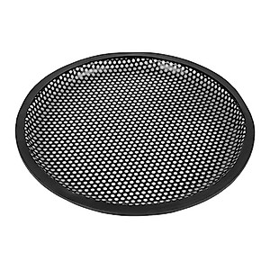 X AUTOHAUX Universal 10 Inch Car Audio Speaker Subwoofer Metal Waffle Grill Cover Protector with Rubber Edge and Clips 2pcs