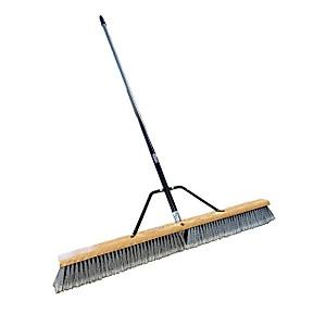 American Select Tubing Pbsa36004 Heavy Duty 36" Smooth-Surface Push Broom with Silver/Black Handle